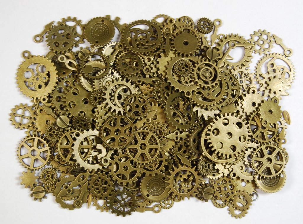 Pack of 50 - Mixed Pack 8 Steampunk Cogs - CelloExpress