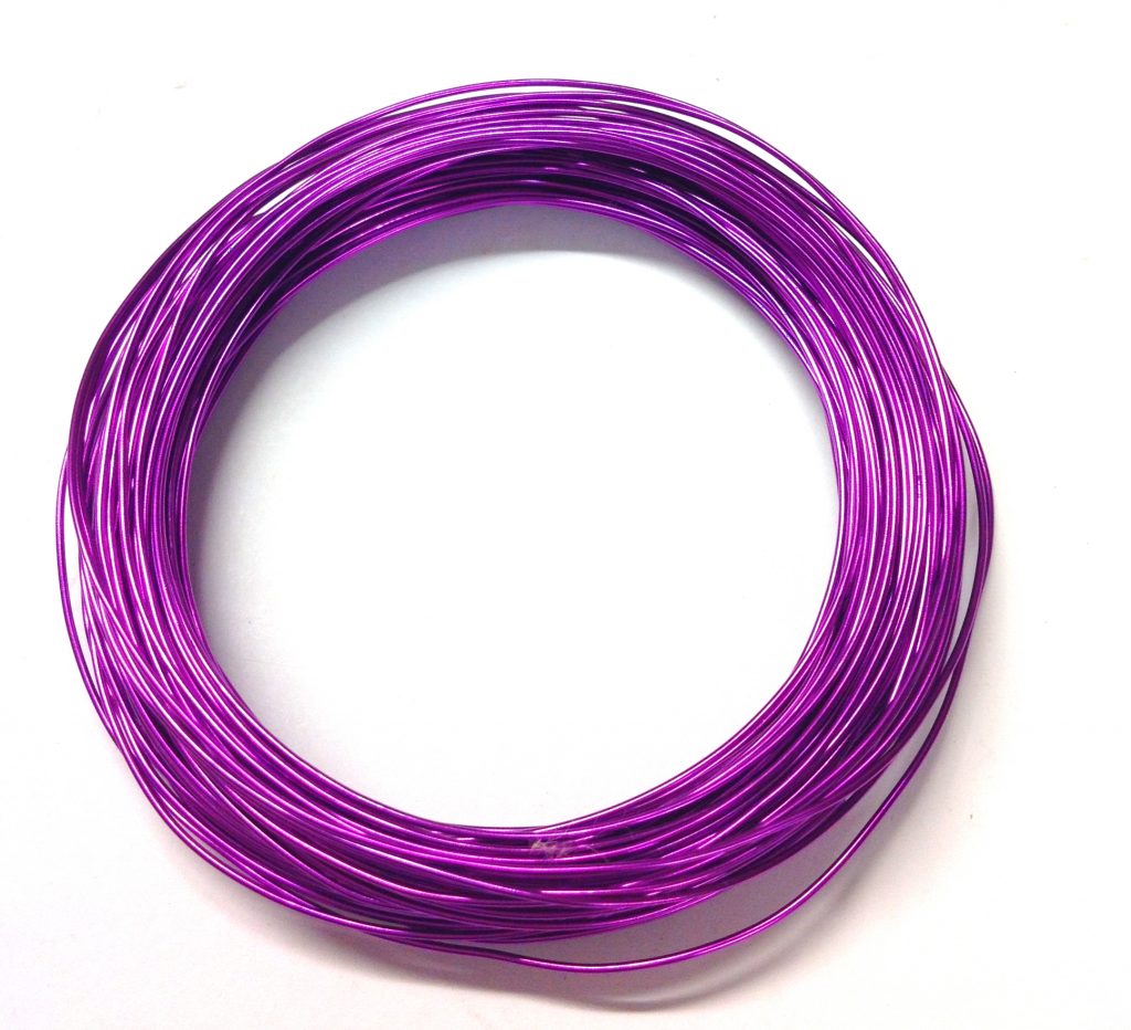 Pack of 1 - Purple 1.0mm x 20m Aluminium Wire - CelloExpress