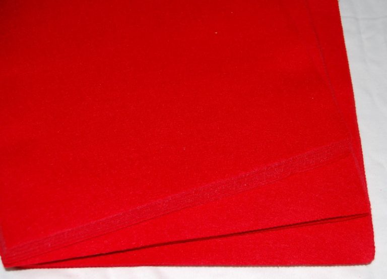 Cherry Red 6" Square - Felt Sheets for Crafting and Soft Toy Making 100 ...