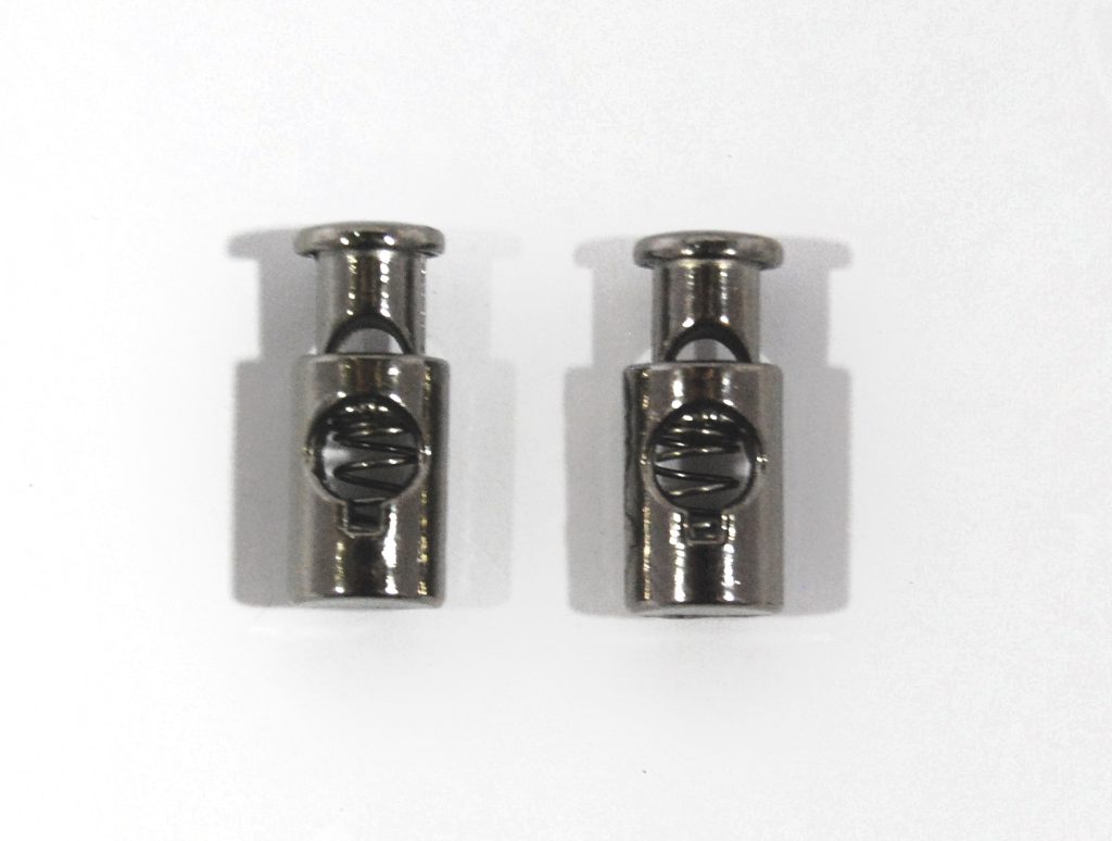 20mm Gun Metal Cord Stopper Lock Toggle Ends - CelloExpress