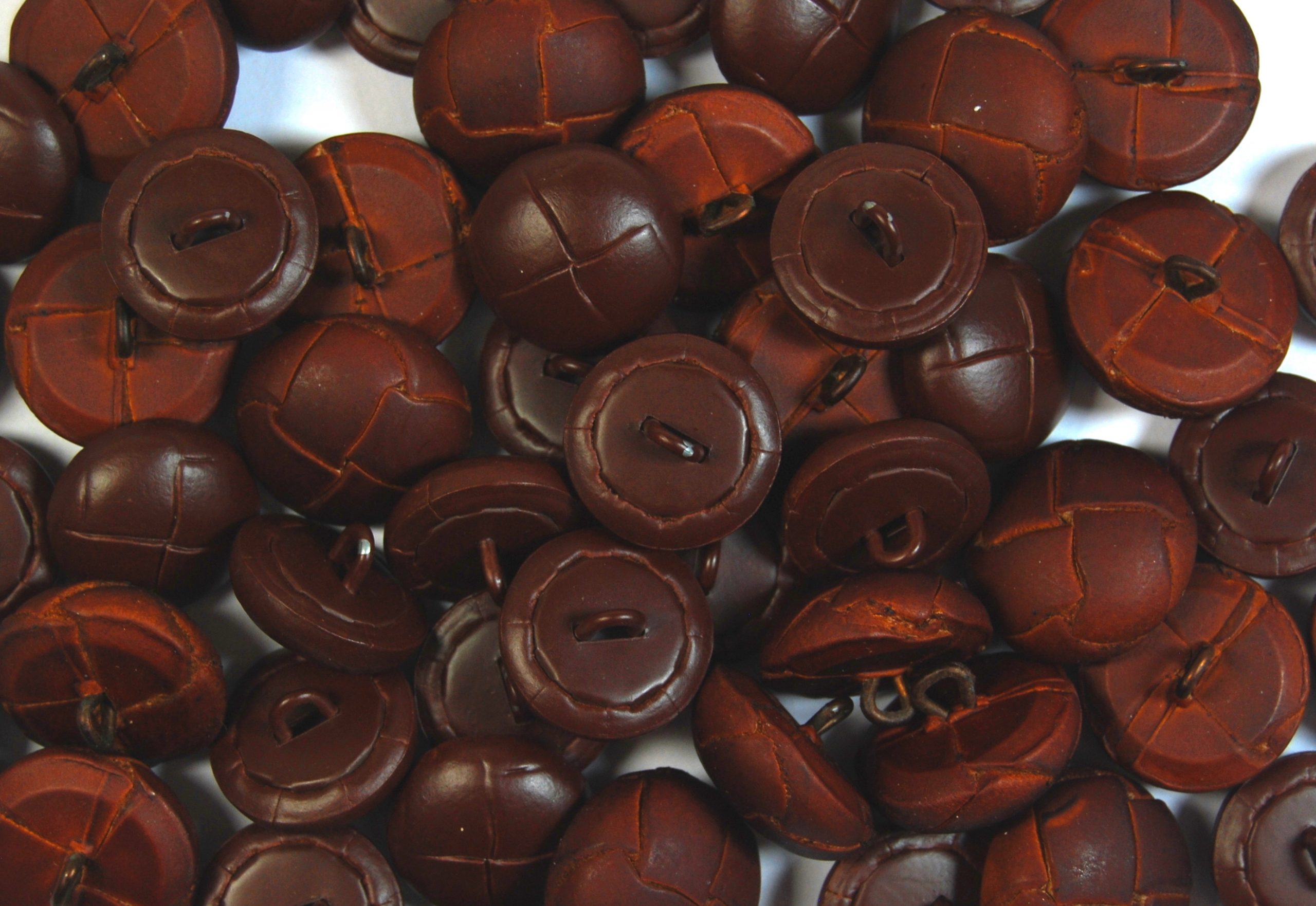 22.5mm Brown Football Buttons - Sewing Decoration - CelloExpress