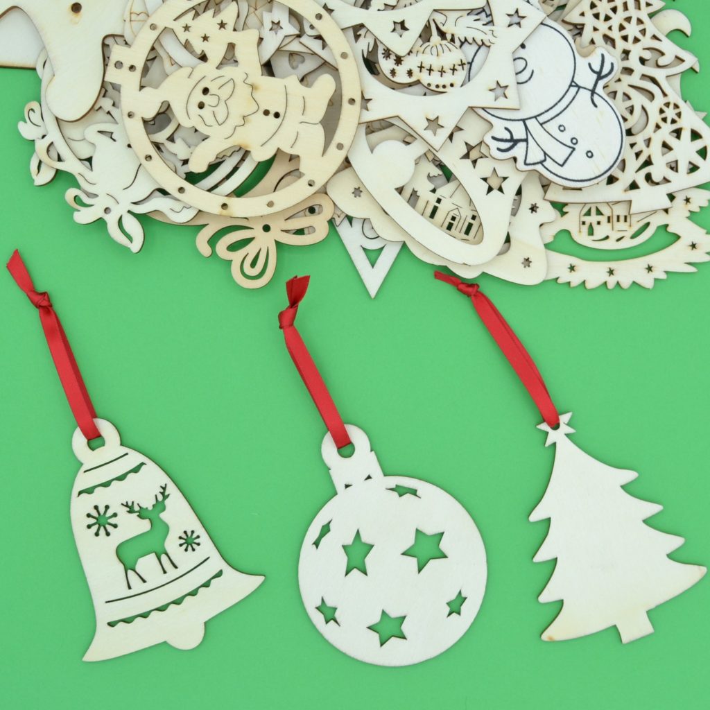 Star with Harp Angel - Christmas Wooden Shapes - CelloExpress