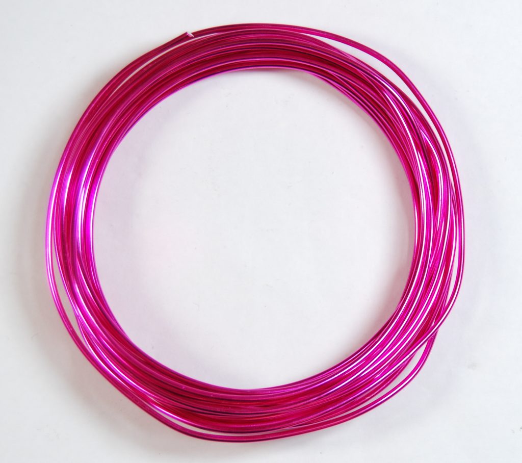 Pack of 1 - Camilla Pink 1.5mm x 5m Aluminium Wire - CelloExpress