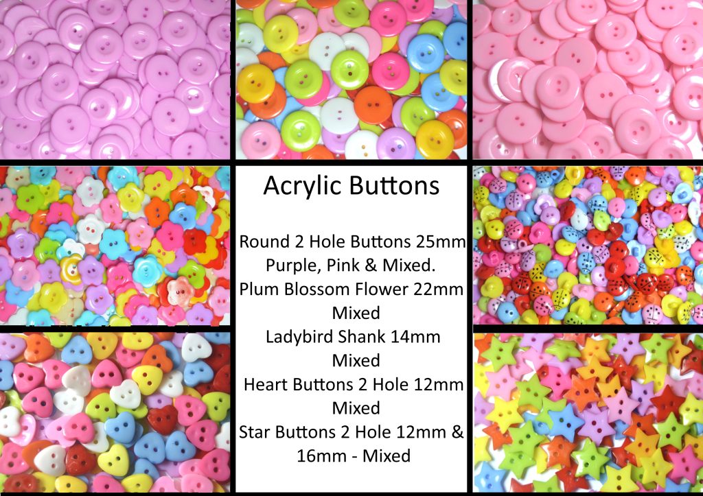Acrylic Buttons - CelloExpress