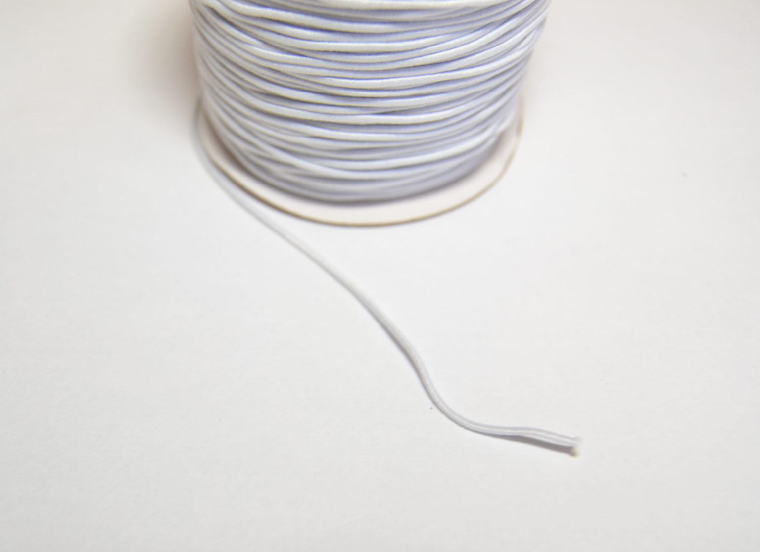 Round Elastic - 1.5mm - White - CelloExpress