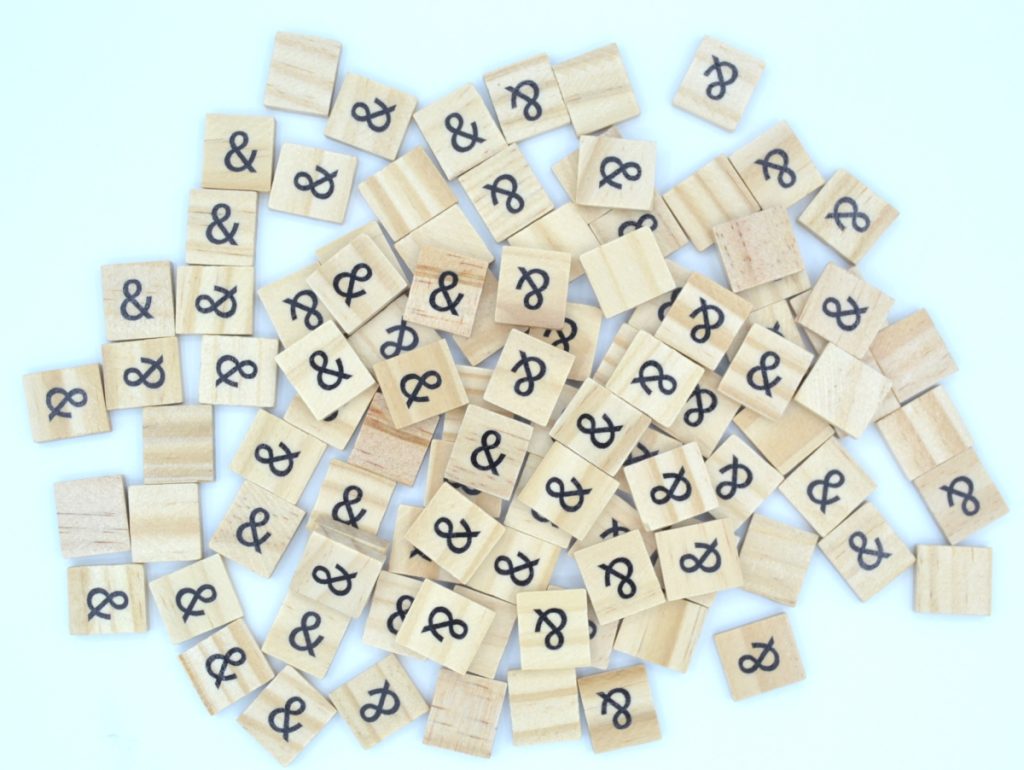 Symbol Scrabble Tiles - CelloExpress