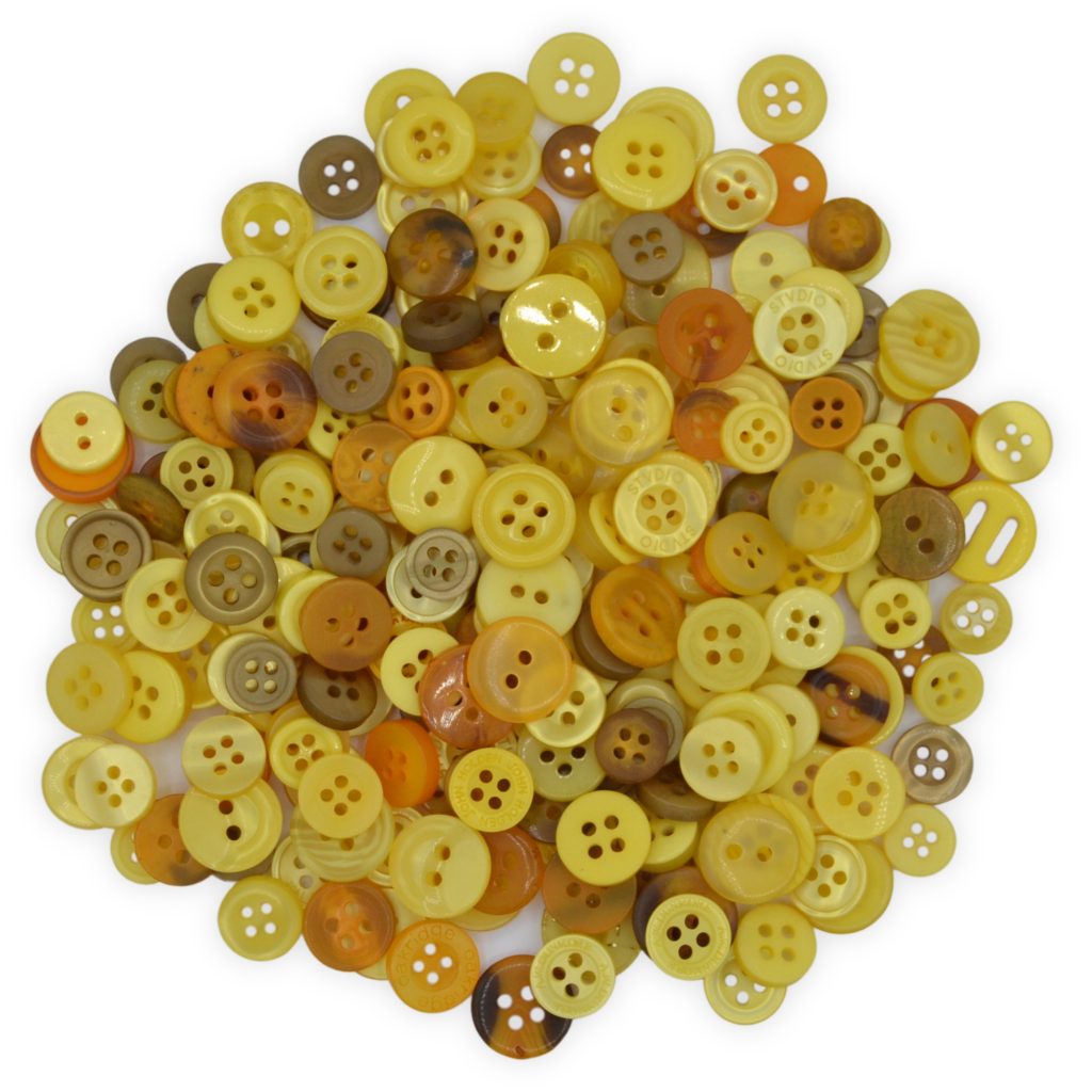 Tiny Honey Yellow Buttons - Mixed Small Sizes - CelloExpress