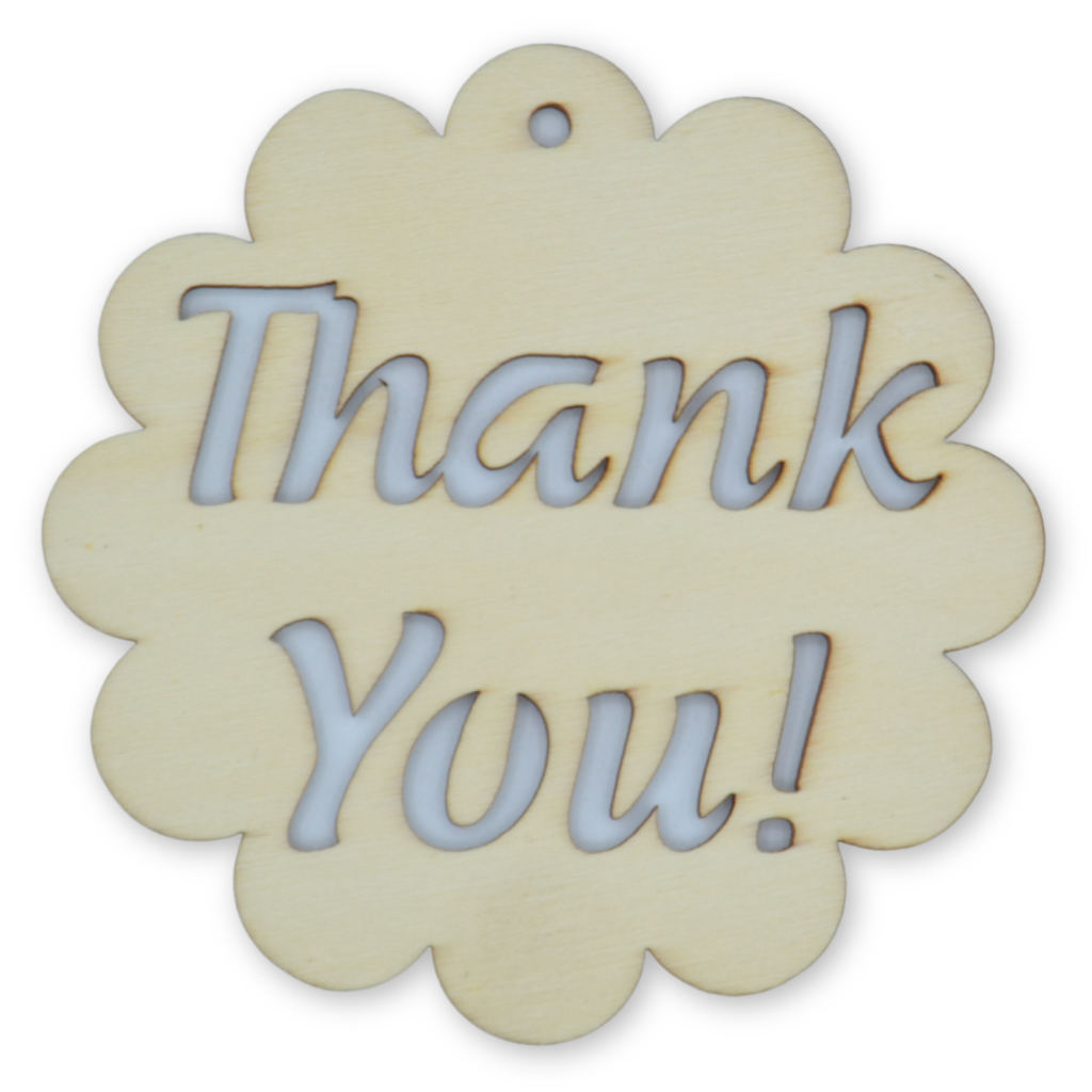 Thank You - Everyday Occasions Wooden Shapes - CelloExpress
